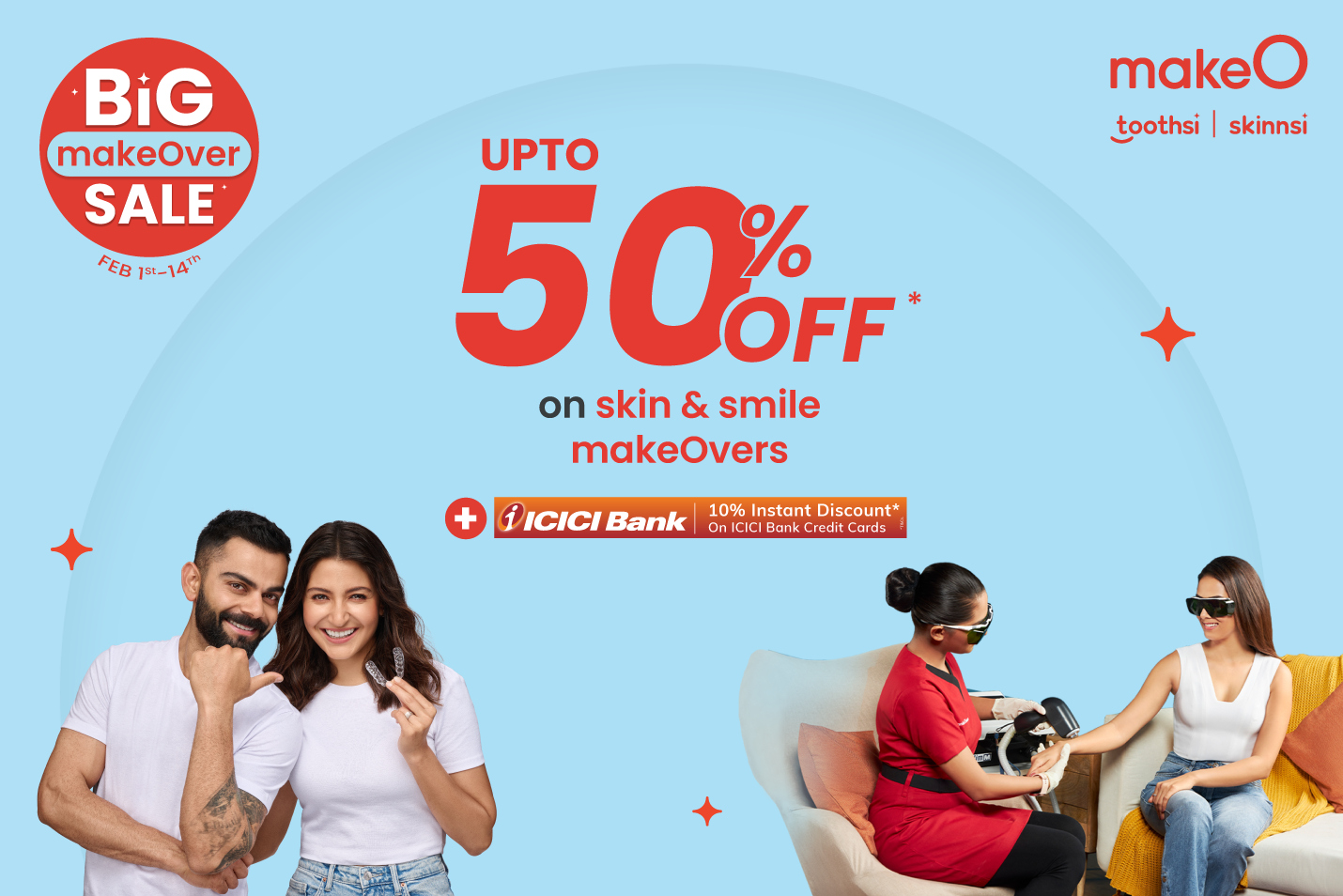 Big makeOver Sale: Enjoy upto 50% off on makeO toothsi & skinnsi products