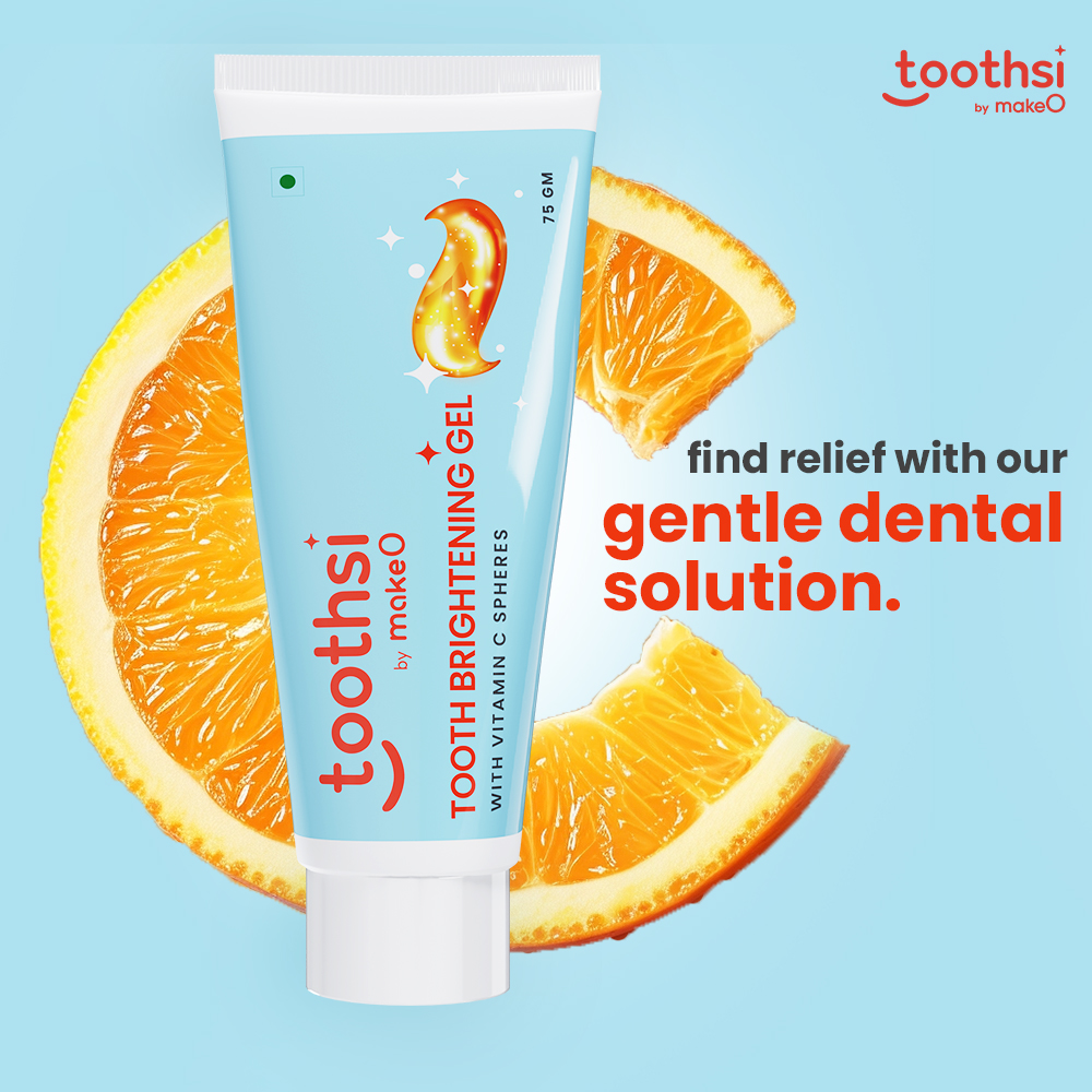 toothsi Tooth Brightening Gel | with Vit C booster sphere | makeO toothsi